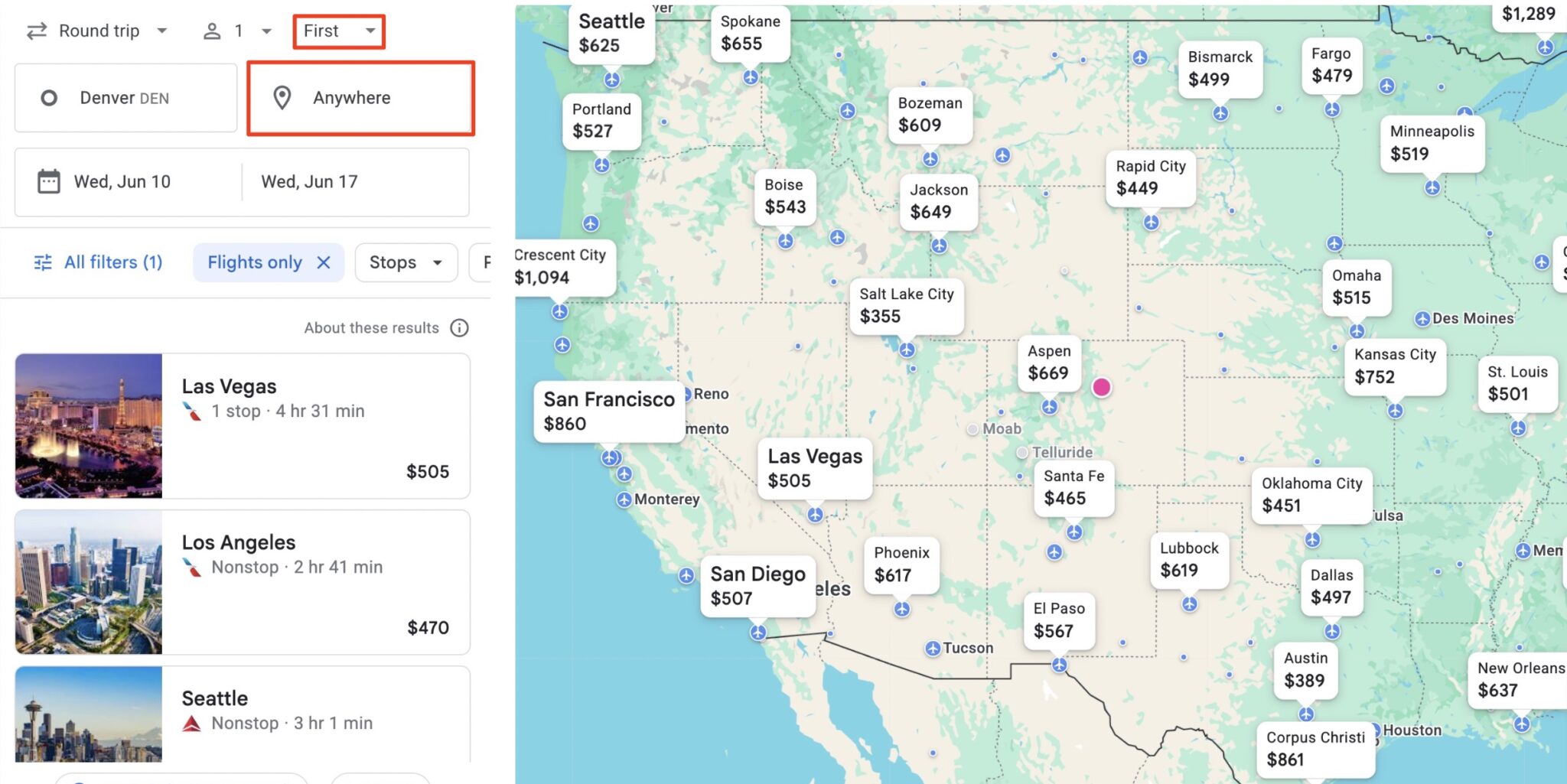 How to Find & Book First Class (& Lie-Flat) Flights in the U.S.